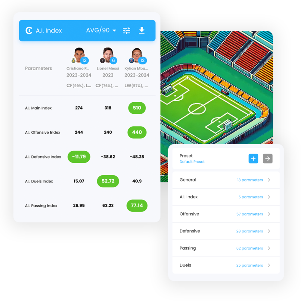 Team Comparison - Comparisonator AI Football Scouting